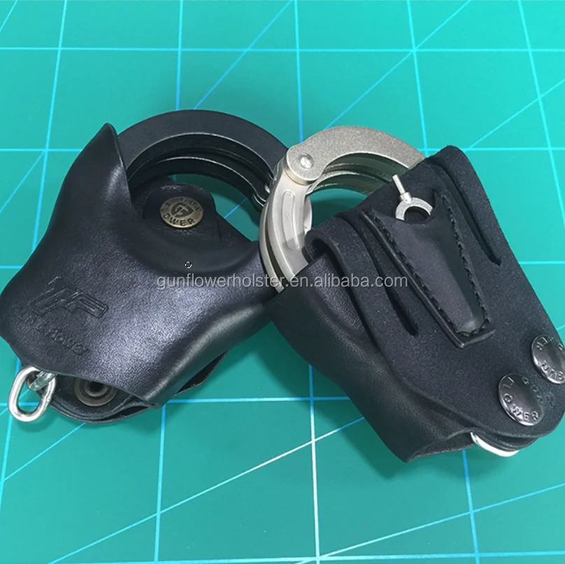 Gunflower Police Open Top Leather Handcuff Cases For Bianchi/blackhawk ...