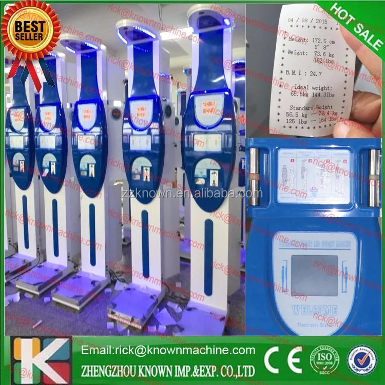High Accuracy Electronic Height Weight Bmi Blood Pressure Fat Pulse ...