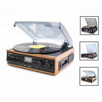 Stereo Usb Encode Turntable Multiple Record Player With Radio Cassette ...