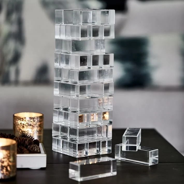 Satom High-end Wholesale Clear Lucite Acrylic Tumbling Tower Game - Buy ...