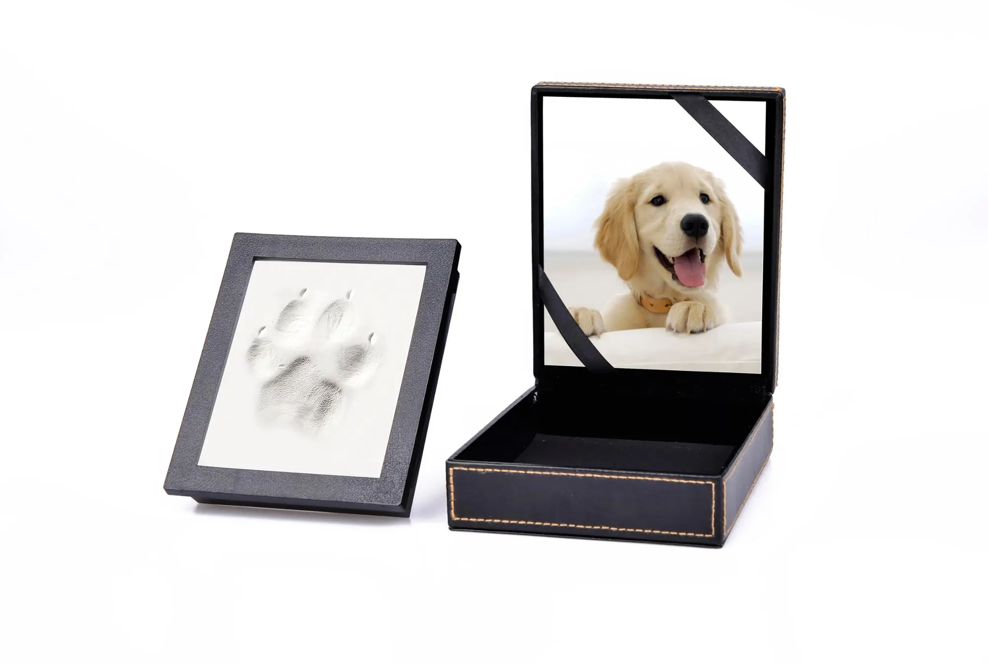 Dog Or Cat Footprint Clay Paw Print Pet Keepsake Photo Frame With Imprint Kit Buy Footprint dog-or-cat-footprint-clay-paw-print-pet-keepsake-photo-frame-with-imprint-kit-buy-footprint