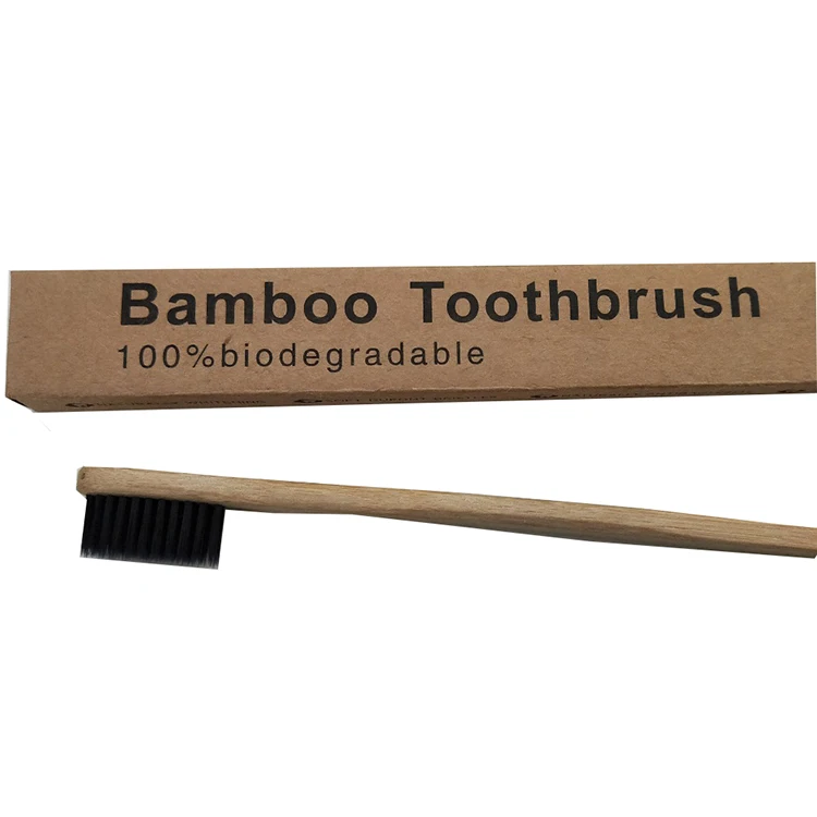 New Product 100% Biodegradable Bamboo Wood Handle Natural Carbon ...