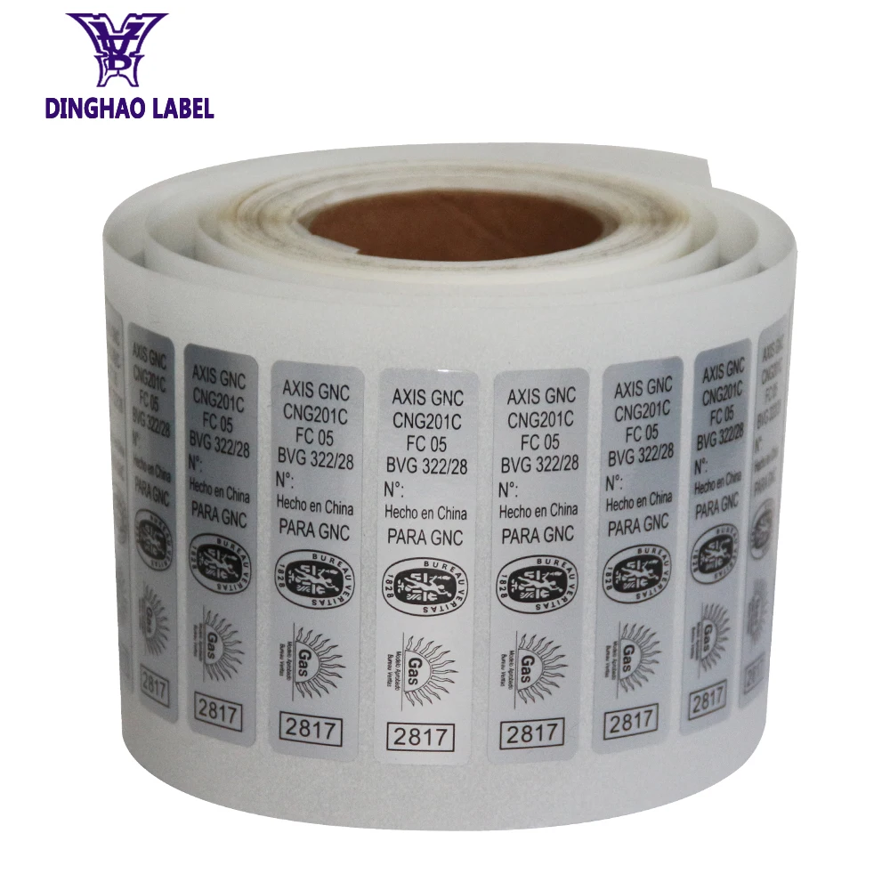 Matte Silver Waterproof Feature Adhesive Sticker Labels - Buy ...