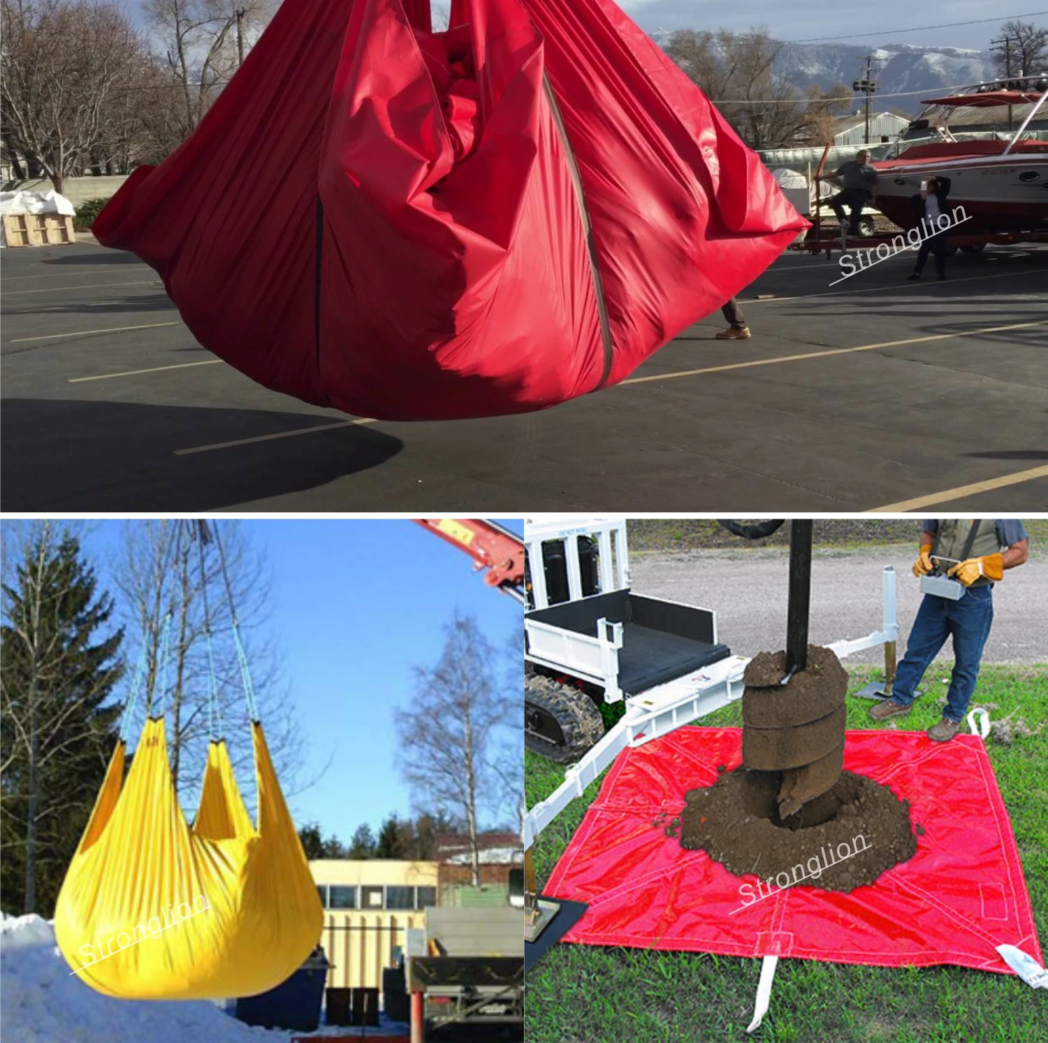 Heavy Duty PVC Snow Removal Tarp - Durable & Waterproof