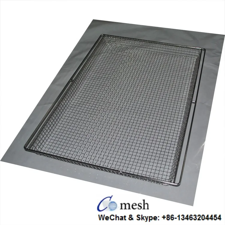 High Temperature Resistant Stainless Steel Wire Mesh Oven Tray For ...