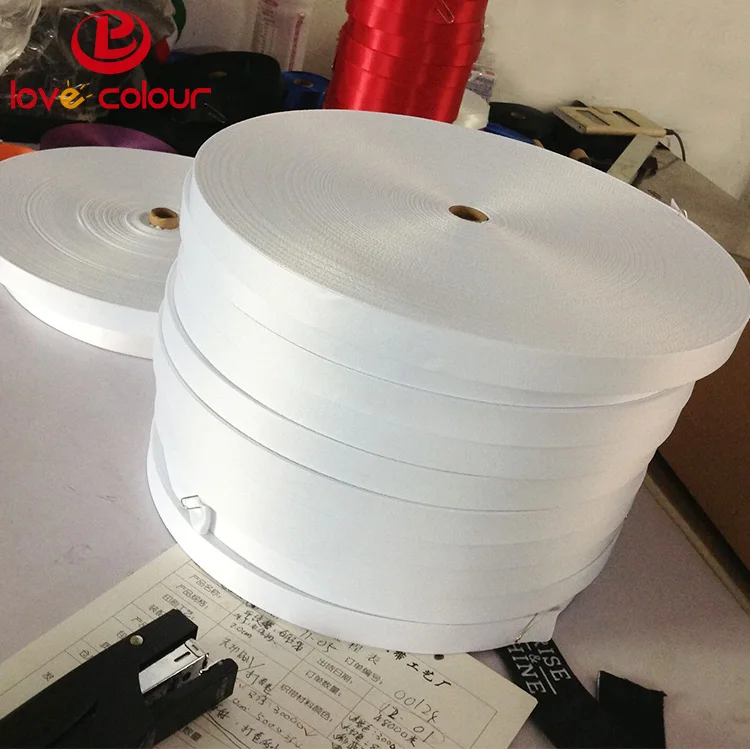 Custom Polyester Thick White Ribbon Webbing For Sublimation Printing ...
