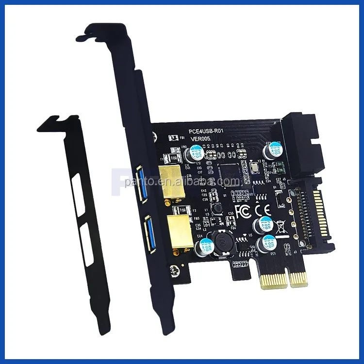 External 4port Usb3.0 Port Pci-e Pci Express Gold Finger Connector With ...