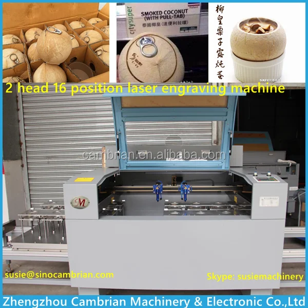Laser Carving Engraving Machine Coconut Cutting Of Co2 Laser - Buy ...