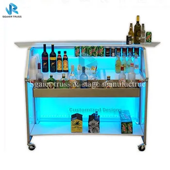New Design Portable Bar Table Dj Bar Counter Folding Portable Table ...