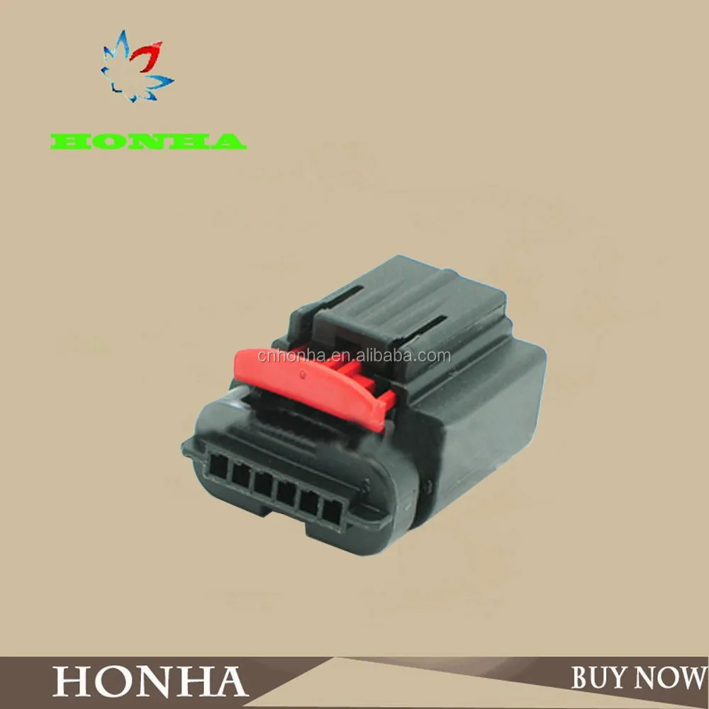 1-1419168-2 Pa66 Black 6 Pin Waterproof Wire Harness Auto Wire Harness ...