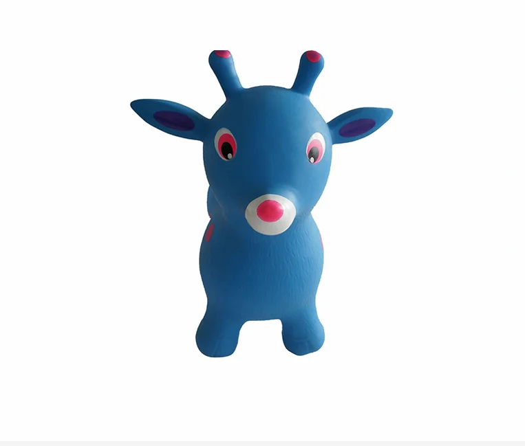 Factory Direct Sale Blue Deer Animal Hopper Toy Inflatable Bouncy ...