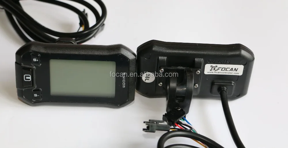 Ebike 24v 36v 48v Intelligent Black Control Panel Lcd Display Electric ...