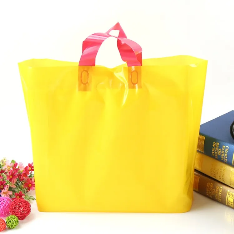 Custom Printed Logo Clothes Shopping Poly PE Bag with Handle