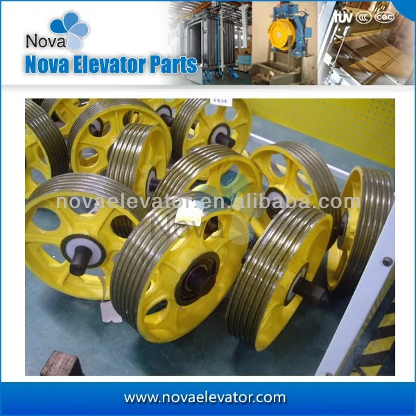 Elevator Cast Iron Sheave,Elevator Traction Pulley Sheave Deflector ...