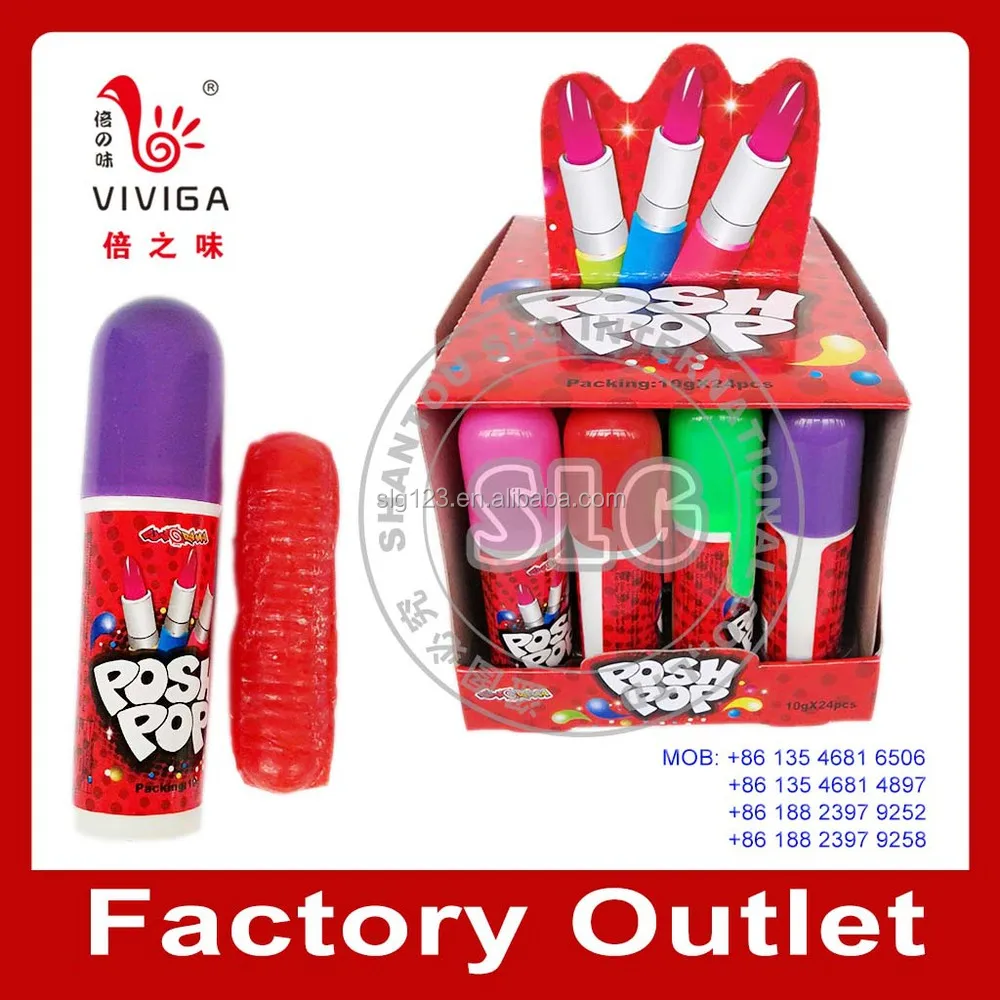 Posh Pop Rosso Dolce Lollipop Rossetto Della Caramella - Buy Rossetto ...