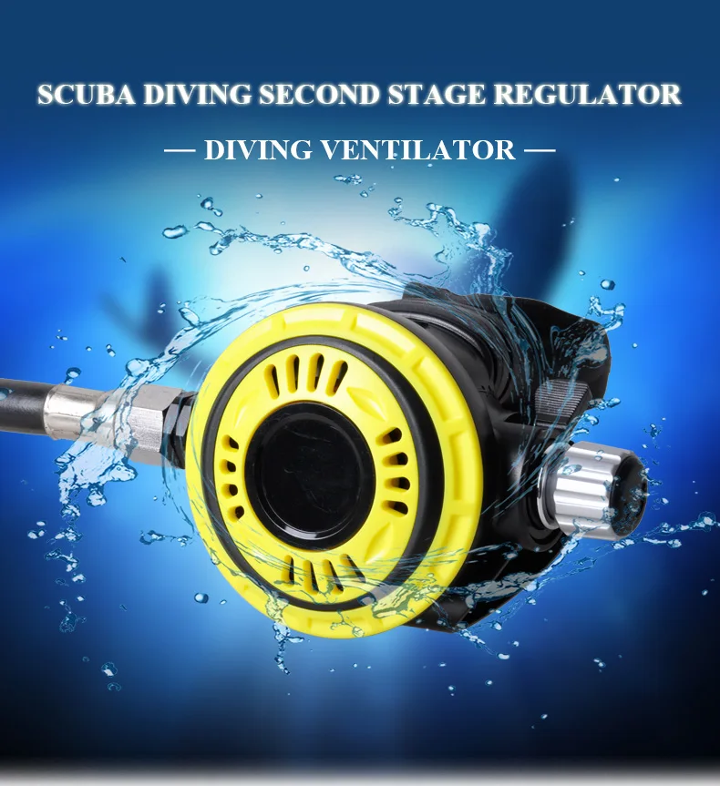 Yonsub Scuba Diving Second Stage Regulator Diving Adjustable Breathing ...