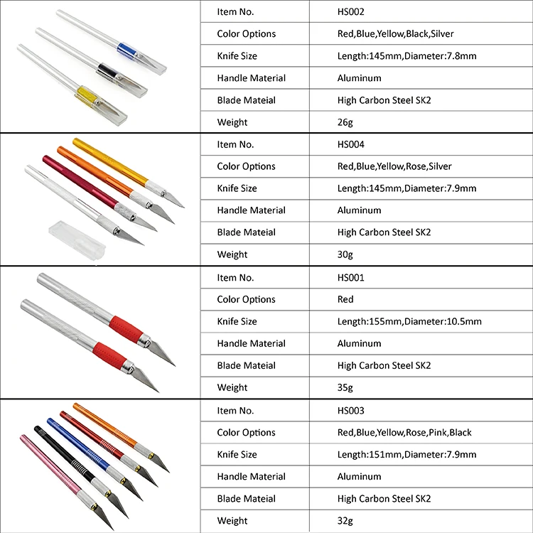 Ready To Ship High Quality Aluminum Craft Hobby Knife With #11 Hobby ...
