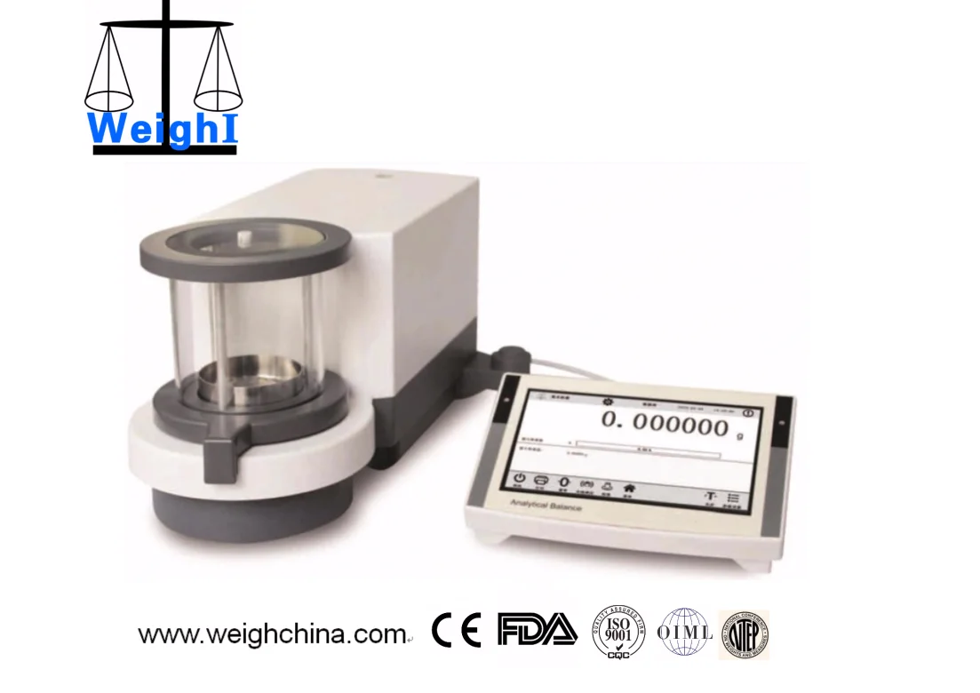 WEIGHI Touchscreen Micro Analytical Balance - 5.1g Precision