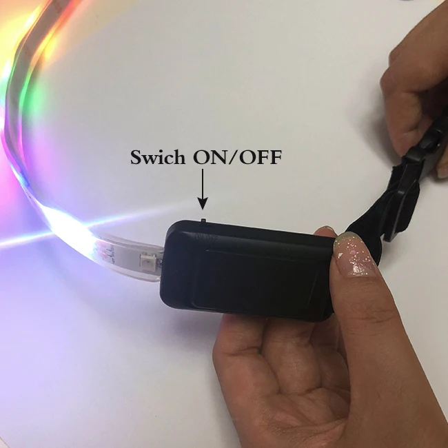 New Products Usb Rechargeable Remote Control Led Belt / Led Sport Belt ...