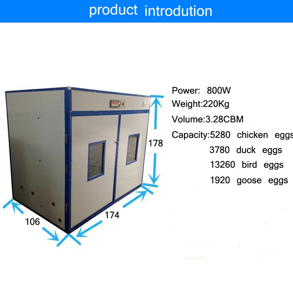 HT 5280 Egg Incubator - CE Approved Hatching Solutions
