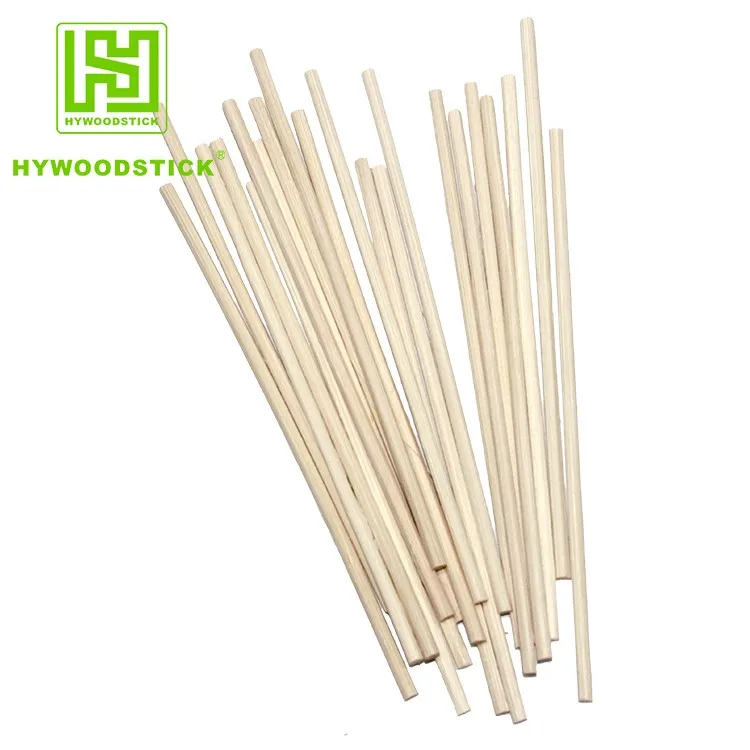 Disposable Round Flat Wooden Bamboo Sticks - Eco-friendly