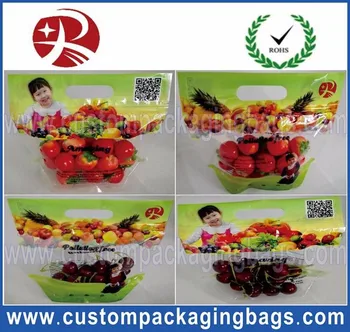 Clear Plastic Fruit Laminated Bunch Bag Slider Zipper Bags Apple ...