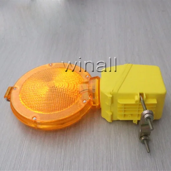Traffic Road Warning Barrier Amber Light Barricade Yellow Flashing ...