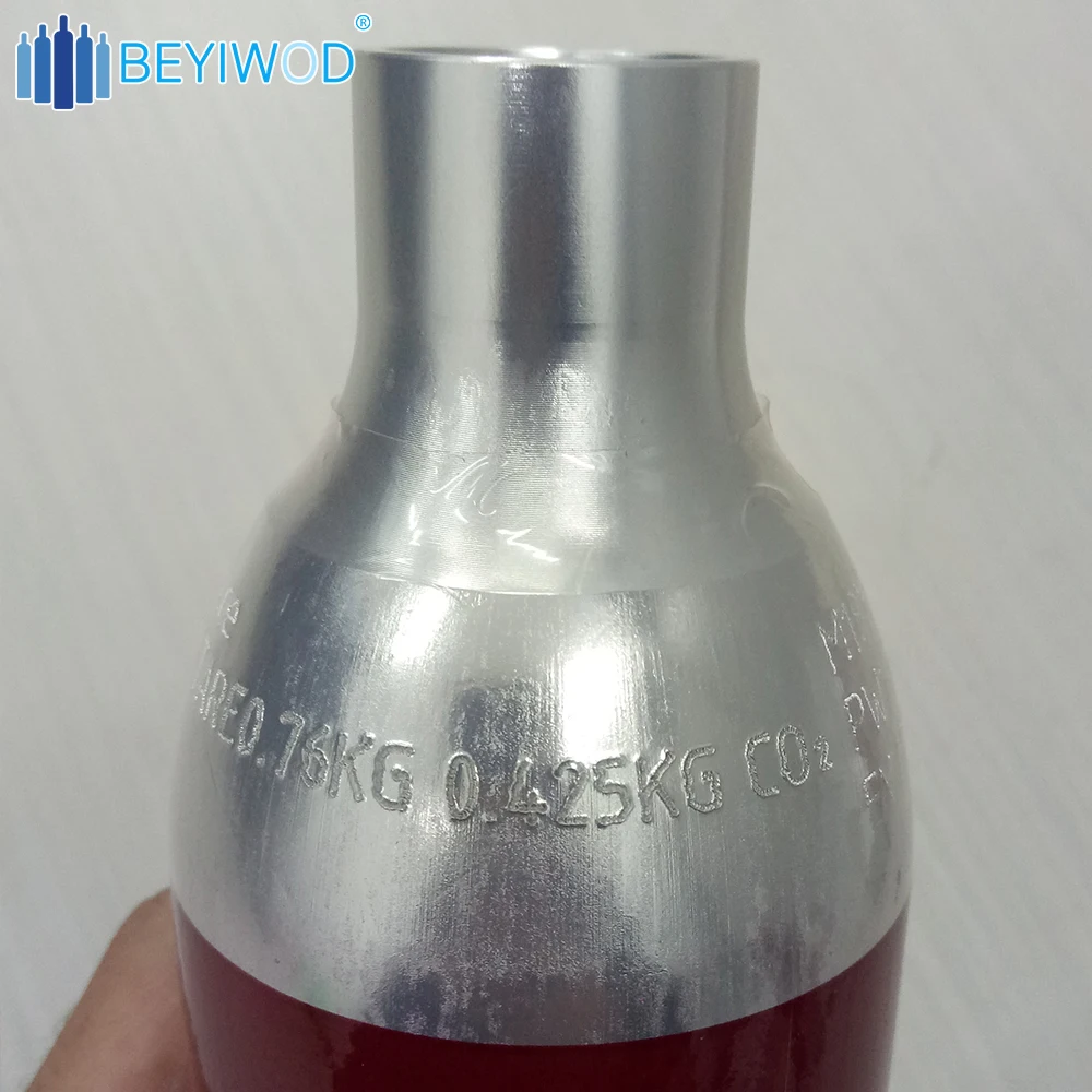0.5l 0.6l 1l Small Co2 Gas Bottle Portable Co2 Cylinder Aluminum ...