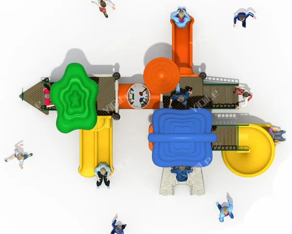 Nursery School Tube Slide Parts Kindergarten Slide Playground Outdoor ...