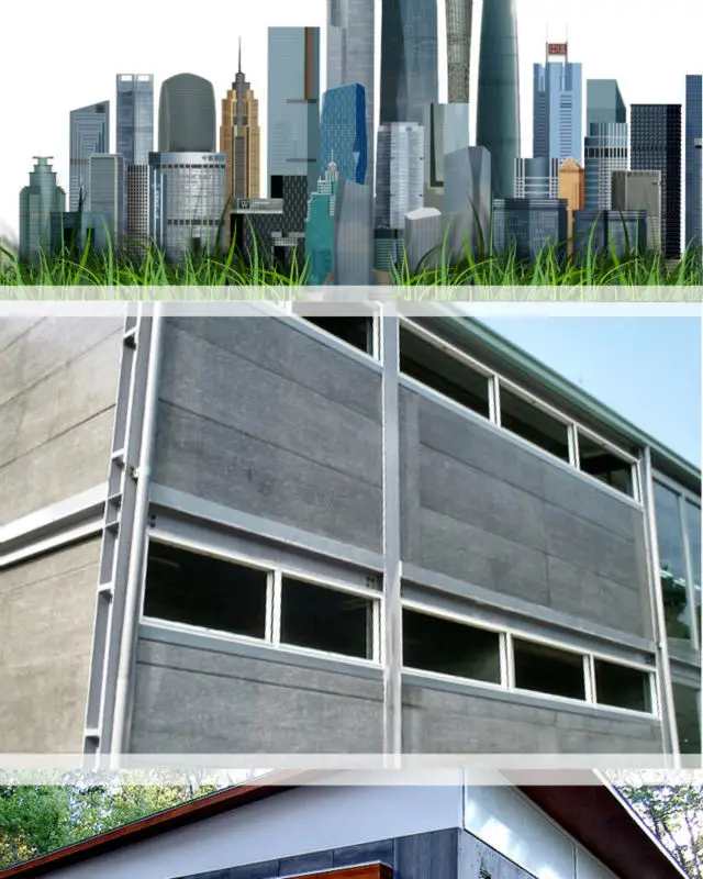 High density Fiber Cement Sheeting Board ,Fiber Cement Facade Panel ...