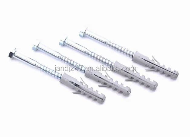 High Strength Concrete Screw Pe Plastic Anchor Plastic Wall Plug Anchor ...