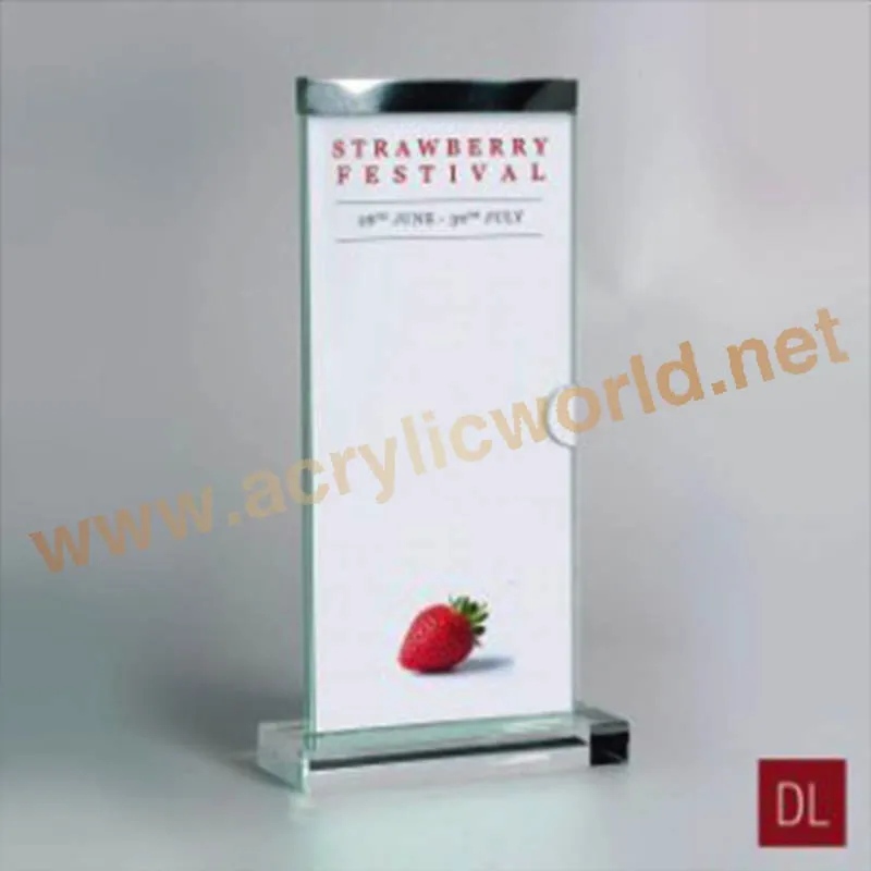 acrylic menu stand plastic menu table tents plastic tabletop sign ...