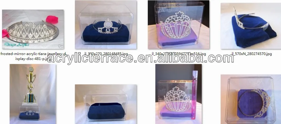 Fa1311011003-acrylic Wedding Tiara Display Box/crown Tiara Display Case ...