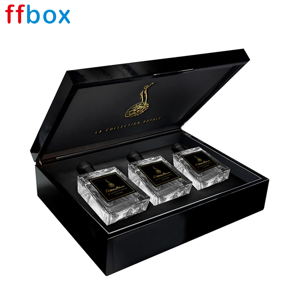 Design Custom Packaging Gift Black Luxury Perfume Boxes - Buy Luxury ...