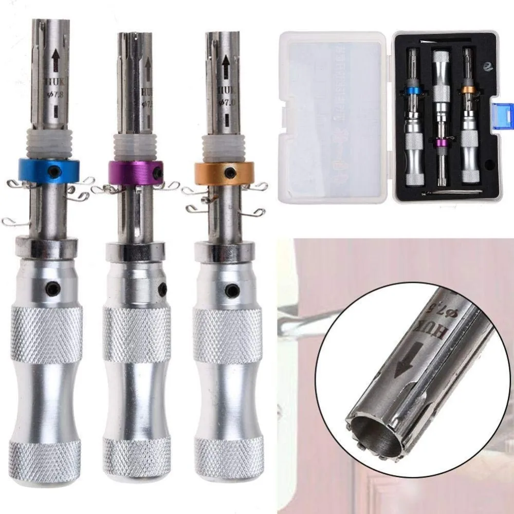 3pcs Tubular Lock Pick Tool Lock Pick Set Locksmith Tool Equipment Us ...