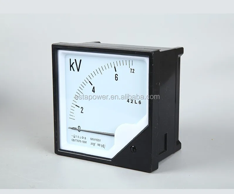 Voltage Meter 6kv/100v Pointer Type Ac Voltmeter 120*120 Ac Voltage ...