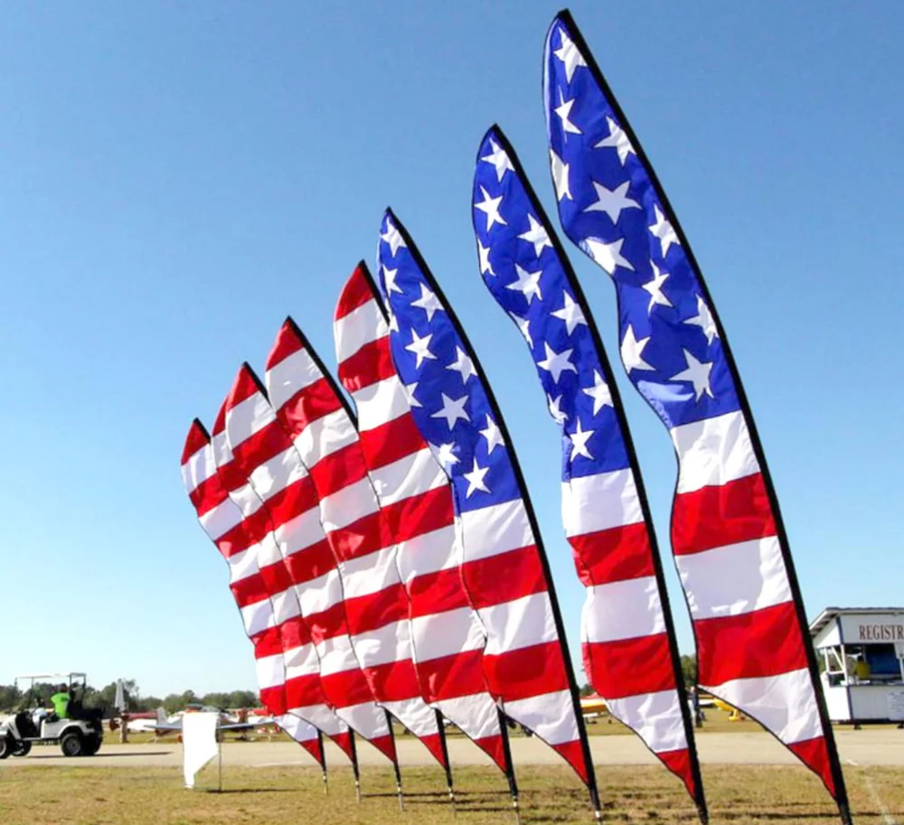 Outdoor Blade Flag - Custom Double Side Printed Advertising
