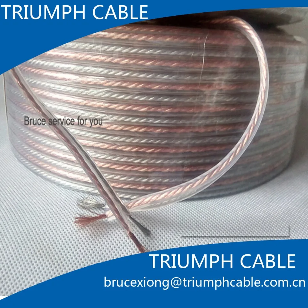 Transparent Gold And Silver Speaker Cable Wire - Buy 2 Pin Ribbon Cable ...