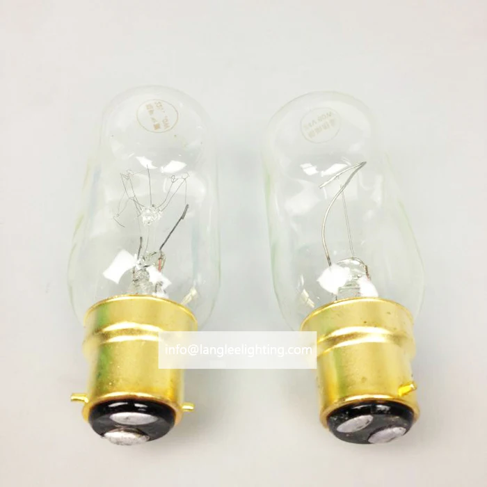 P28 Marine Tubular P28s B22 E27 Glass Light Lamp Bulb T38 On 24v 110v ...