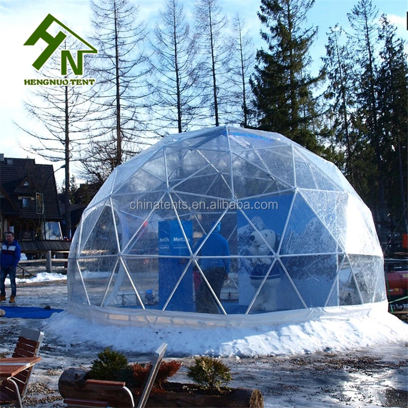 Large Clear Igloo Tent in Lawn - Perfect for Exhibitions