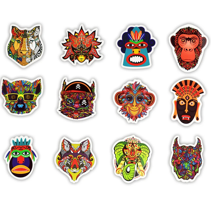 Custom Stickers 50pcs/pack National Totem Sticker For Notebook Bike ...