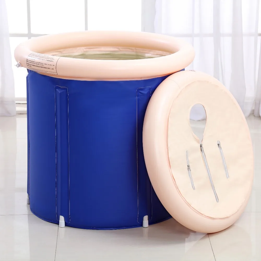 Household Folding Inflatable Sauna Steam Pool Plastic Adult Bathtub ...
