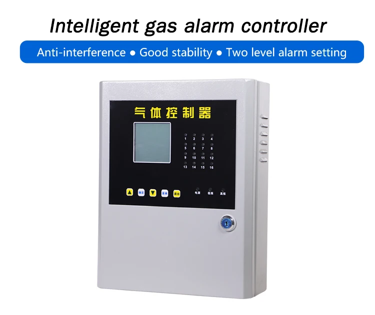 Wall Mounted Gas Control Panel Single Road Gas Controller For Co Leak ...