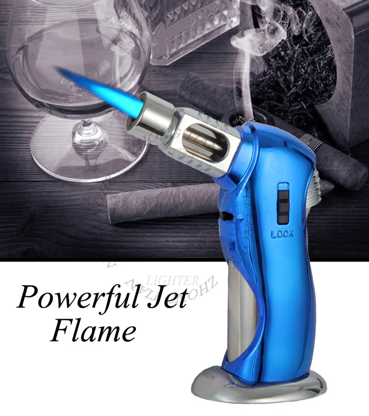 Wholesale Metal Fashion Gas Refillable Jet Lighter Jobon Brand Butane ...