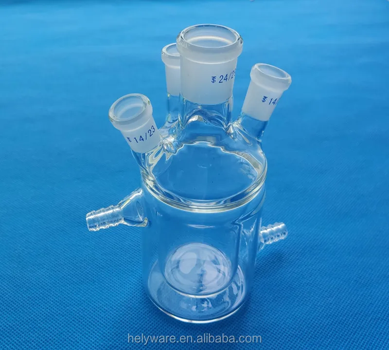 50ml To 5000ml Lab Use Flat Bottom Double-walled Glass Tempering ...