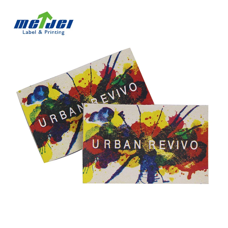 Cmyk Printing Custom Logo Leather Patch Label - Buy Garments Leather ...