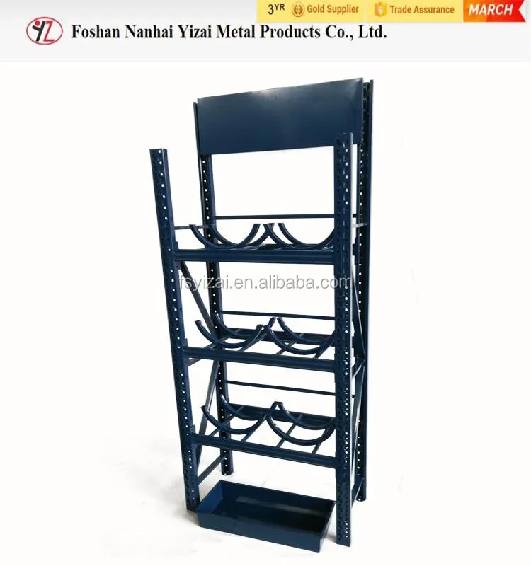 Brand New Metal Engine Oil Barrel Display Racks With Customized Size ...