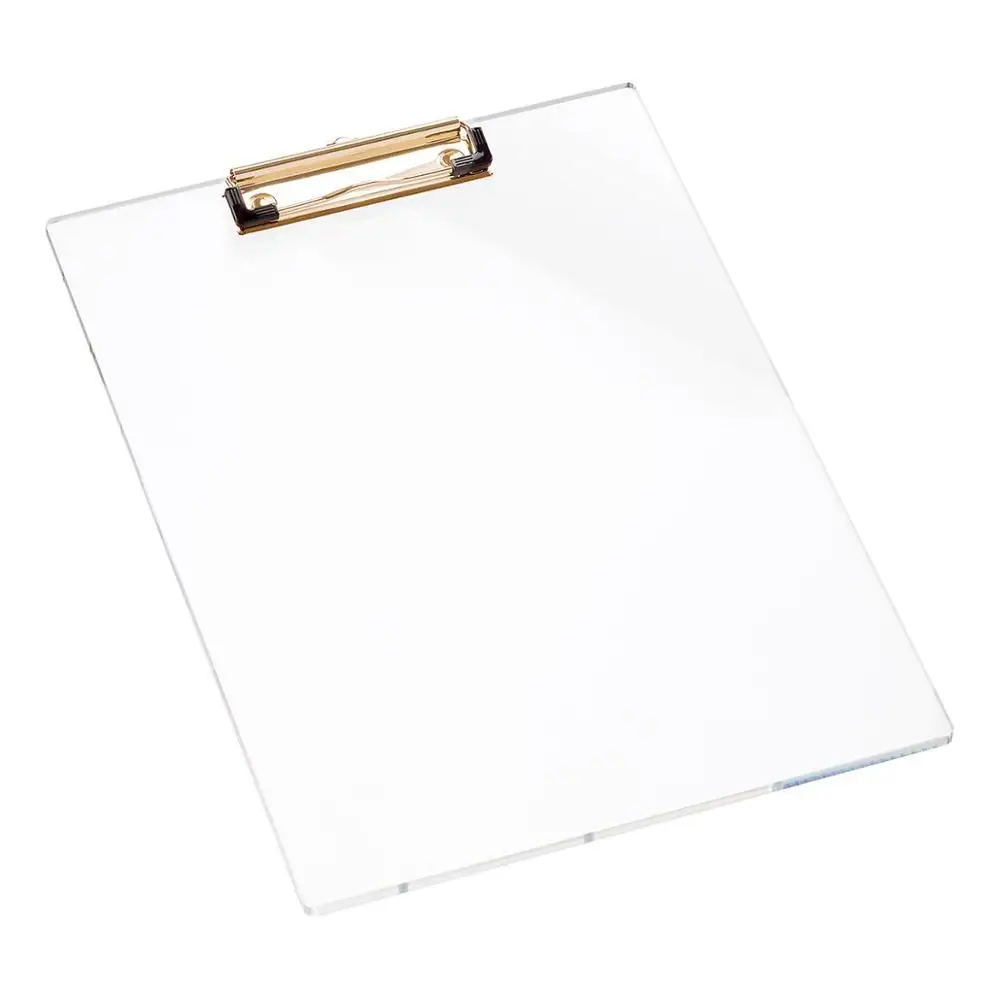 Waterproof Storage Clipboard With Metal Clipboard Clips,Clear Acrylic ...
