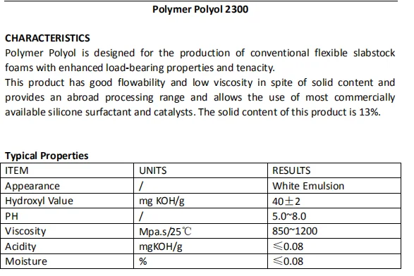 Polymer Polyol For Flexible Slabstock Foams; Similar To Ke-1990 ...
