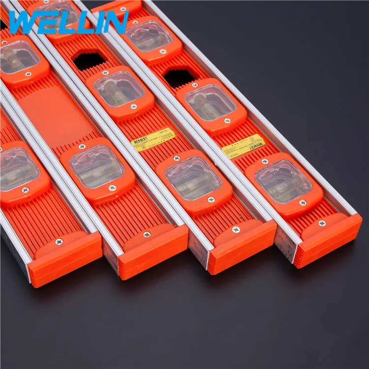 Different Types Three Vial Aluminium Small Spirit Level with Hanging Hook